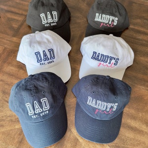 Daddy Daughter Hat • Father's Day Gift • Personalized Date Name Cap ...