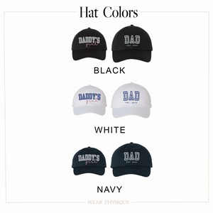 Daddy Daughter Hat • Father's Day Gift • Personalized Date Name Cap ...