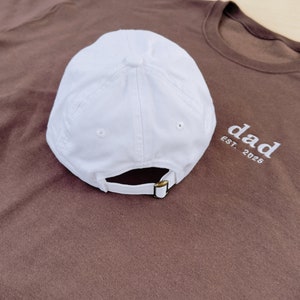 Father's Day Hat • Custom Embroidered Gift • Personalized Date and Name ...
