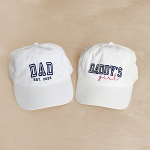Daddy Daughter Hat • Father's Day Gift • Personalized Date Name Cap ...