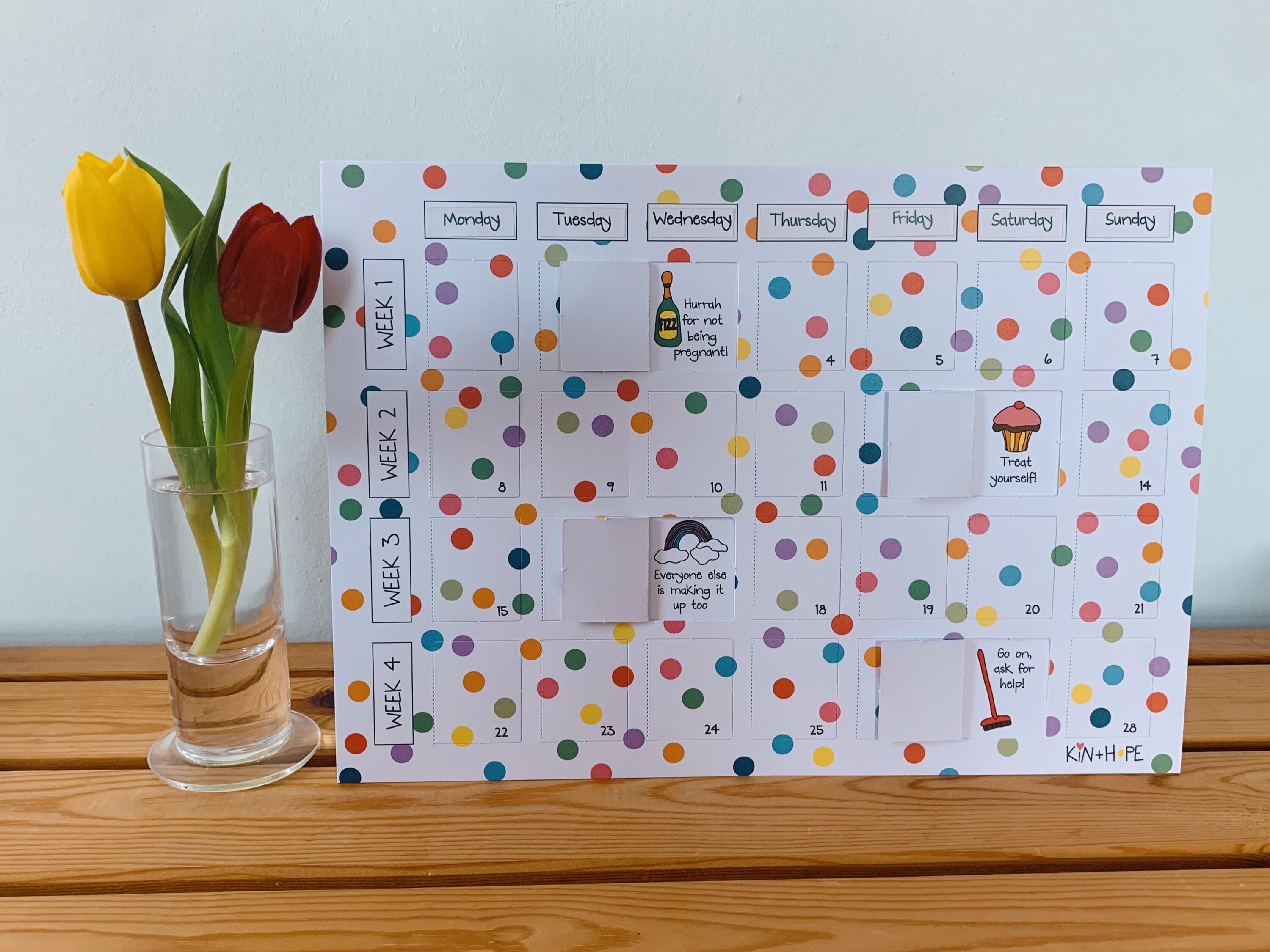 1 Month Fourth Trimester Calendar for New Mums | Etsy UK