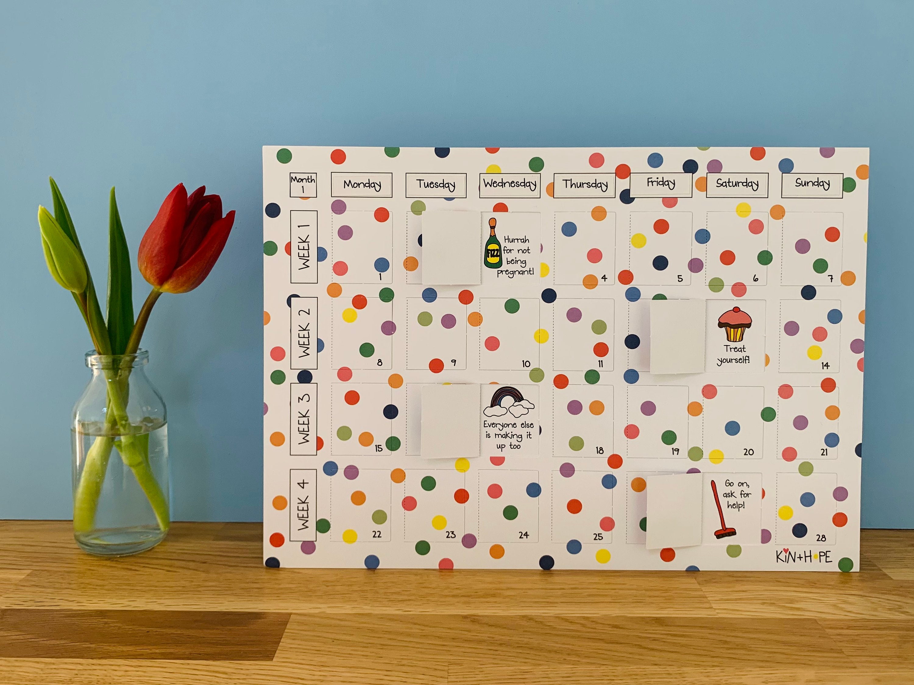 1 Month Fourth Trimester Calendar for New Mums - Etsy UK