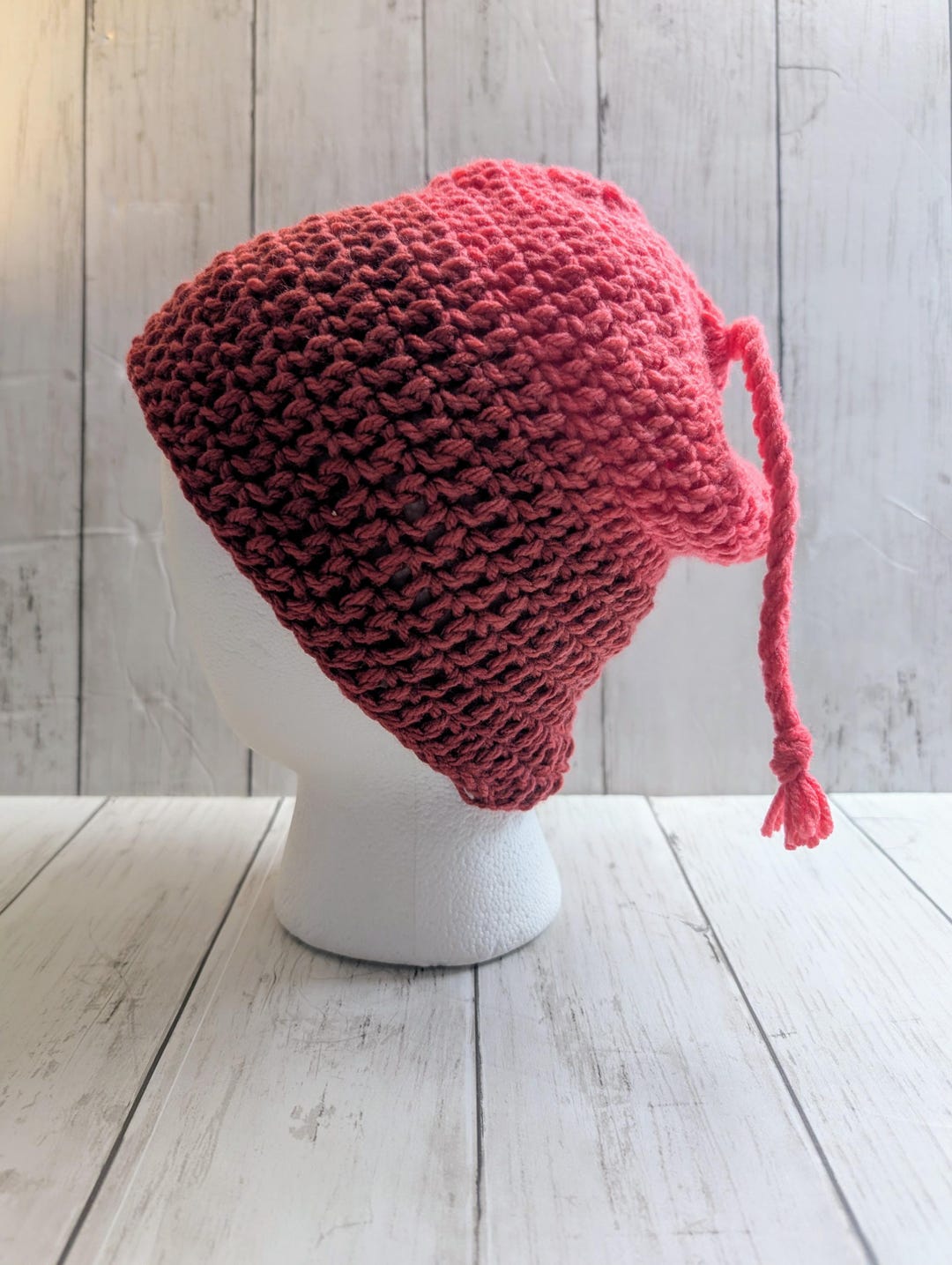 Handmade Red Knit Protest Hat, Acrylic Blend - Etsy