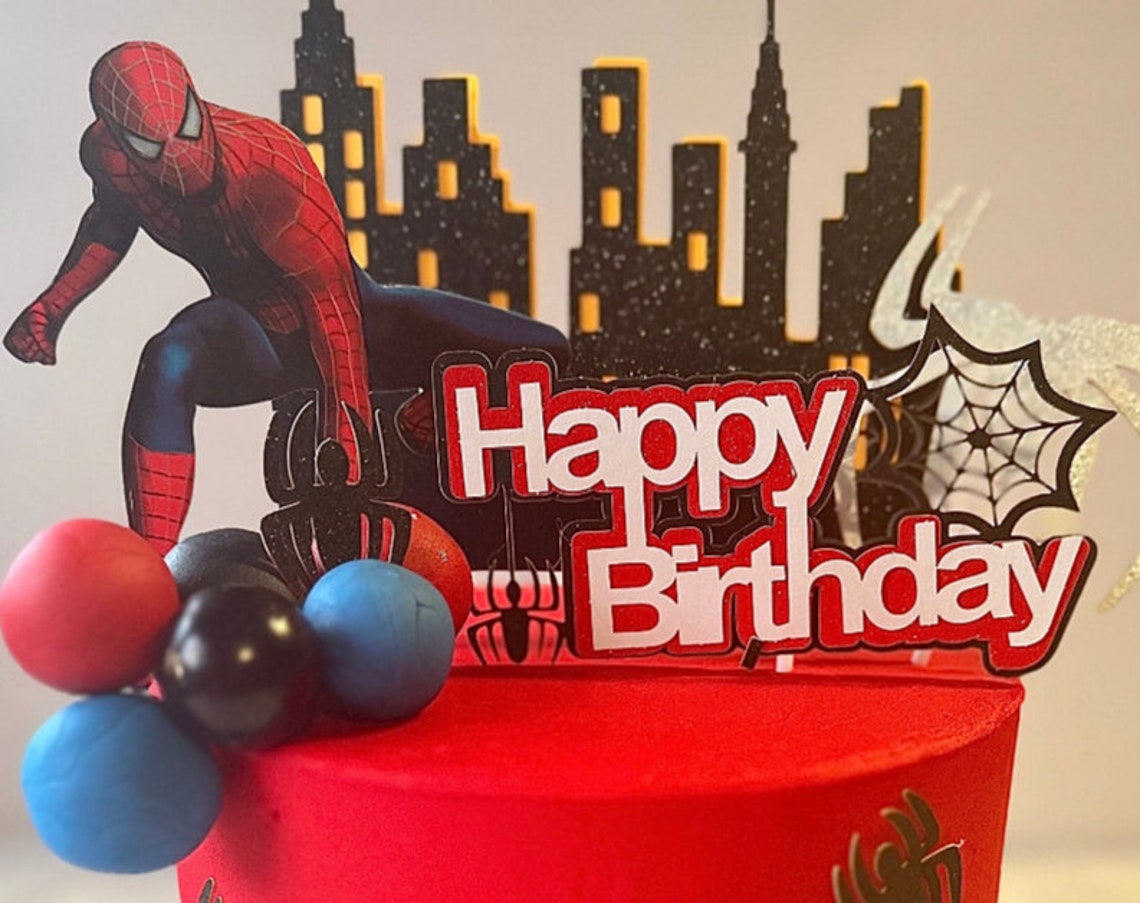 Spiderman Cake Topper - Etsy