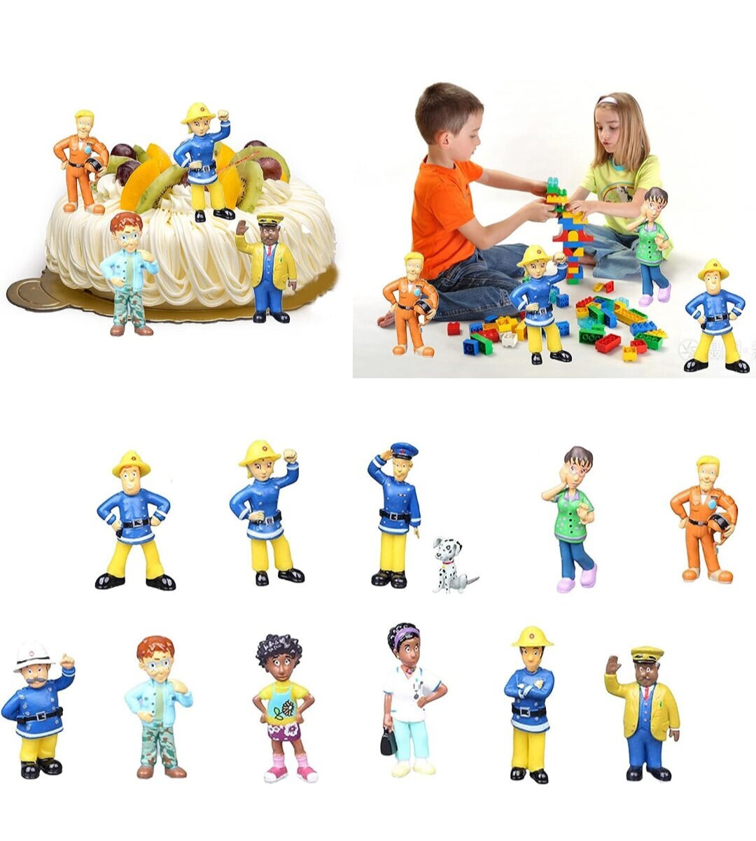 Fireman Sam Cake Toppers - Etsy