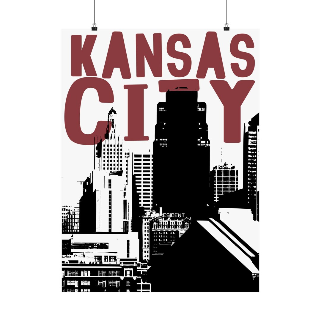Kansas City Matte Vertical Posters - Etsy