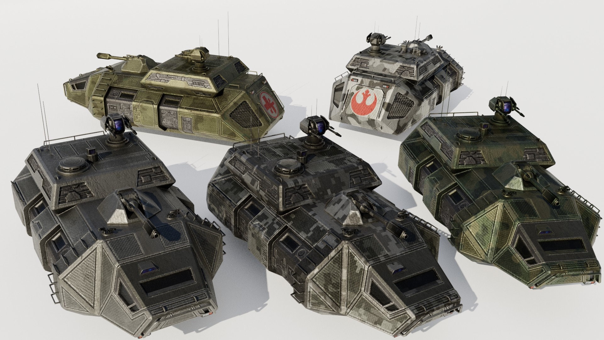 Star Wars Legion Rebel A-F5 Tank HQ Custom Resin 3D | Etsy