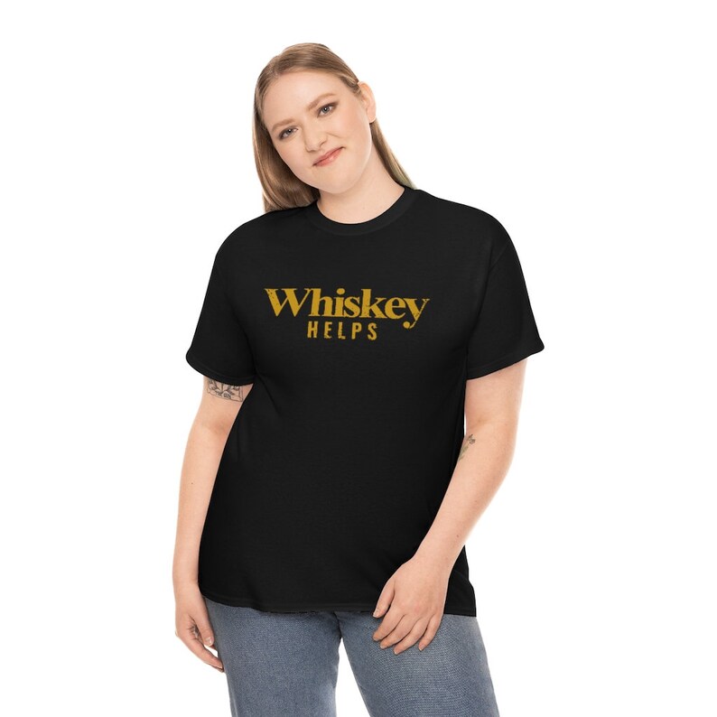 Whiskey Helps Tee - Etsy