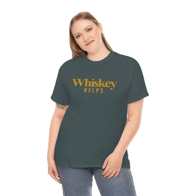 Whiskey Helps Tee - Etsy