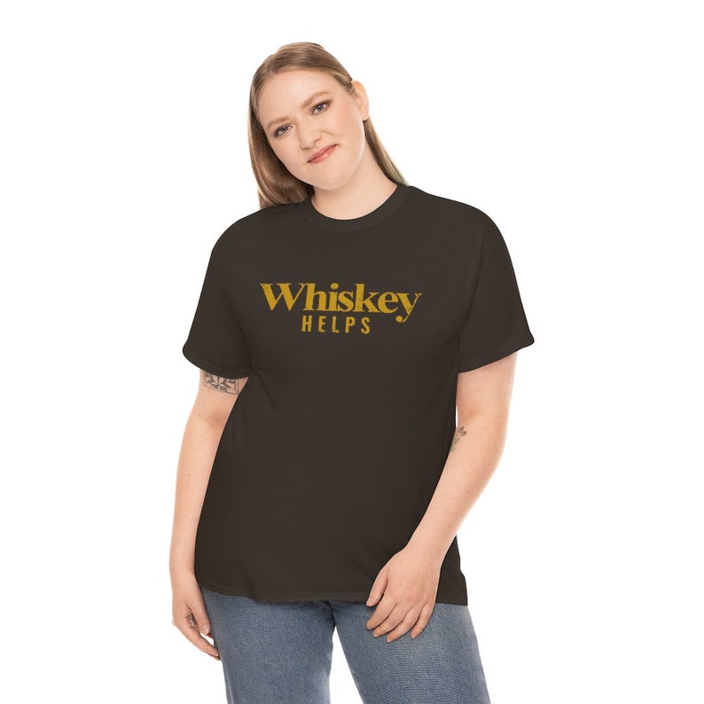Whiskey Helps Tee - Etsy
