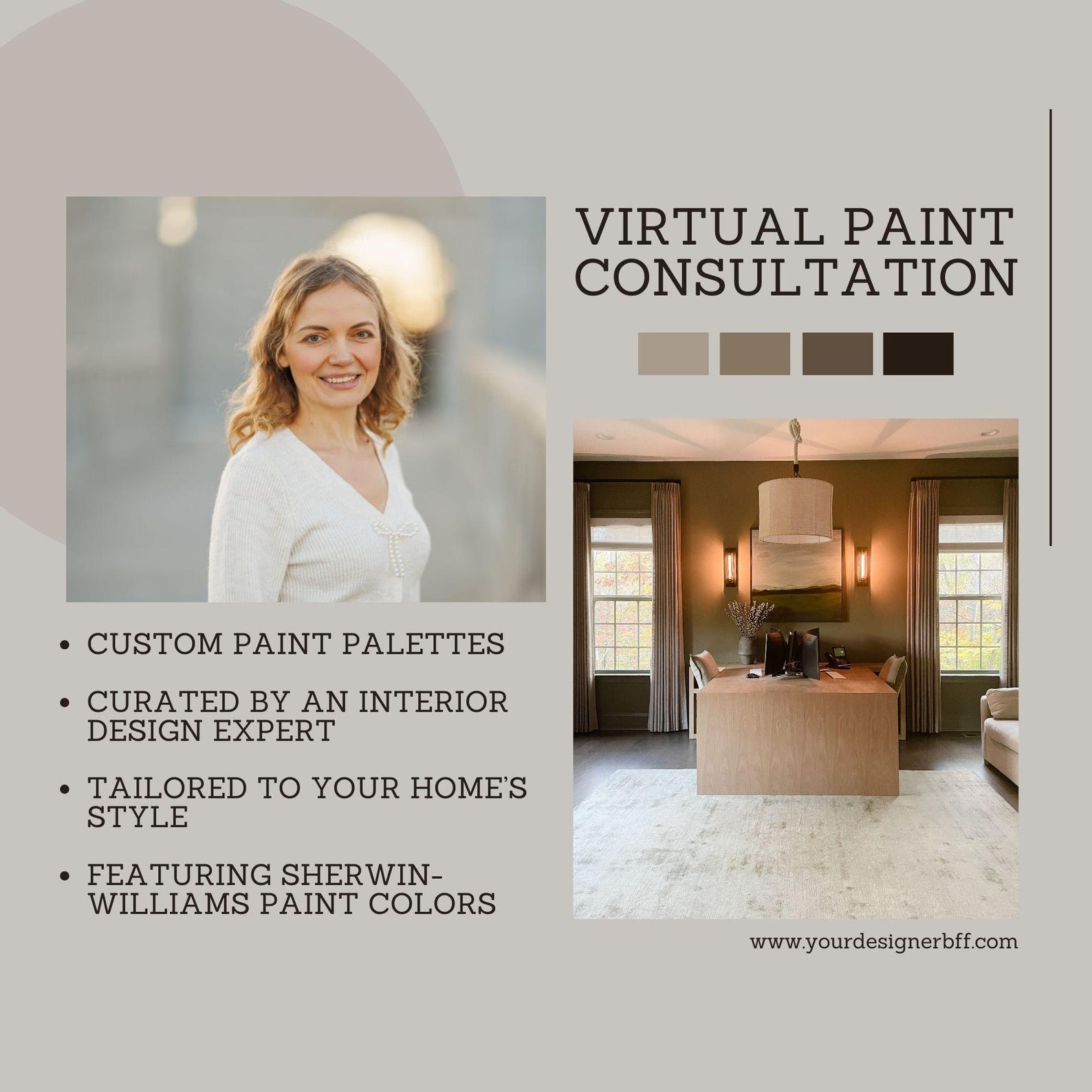 Custom Sherwin-williams Paint Palette Designer Curated Colors - Etsy