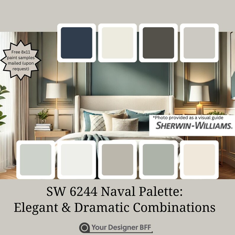 SW 6244 Naval Palette: Elegant & Dramatic Combinations Using Sherwin ...