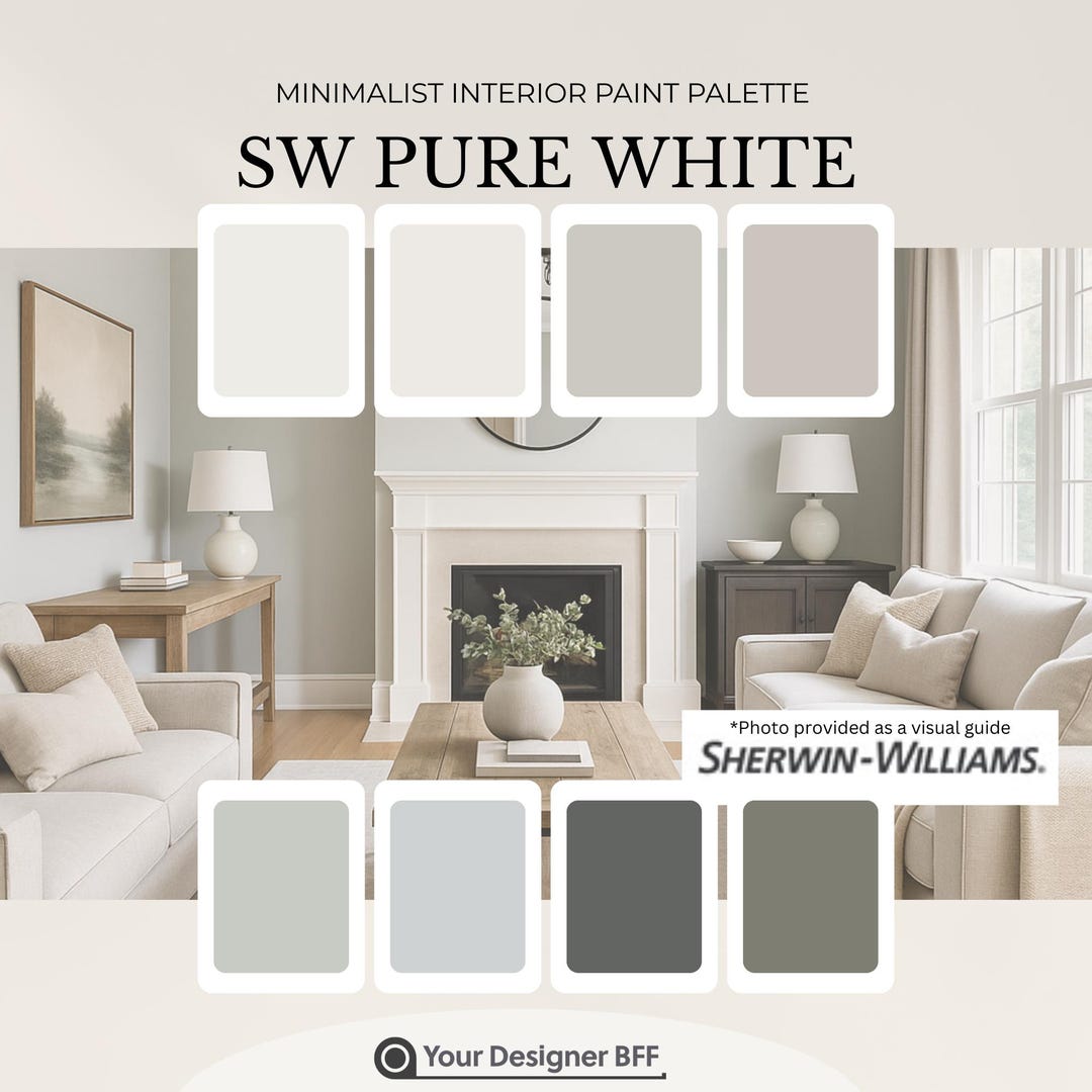 Pure White Sherwin-williams Whole House Paint Palette – Crisp ...
