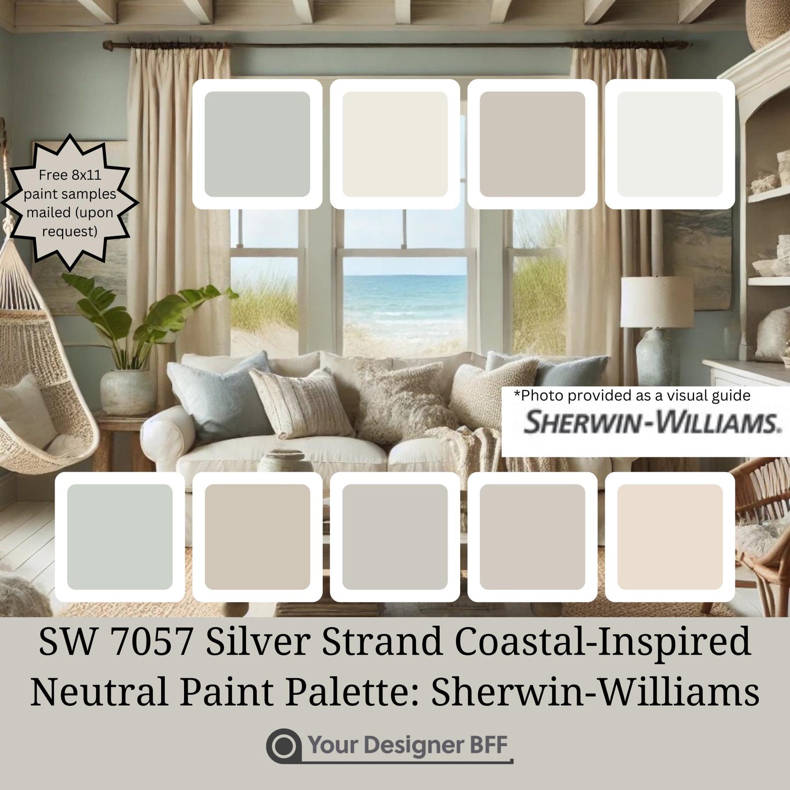 SW 7057 Silver Strand Coastal-inspired Neutral Paint Palette: Sherwin ...