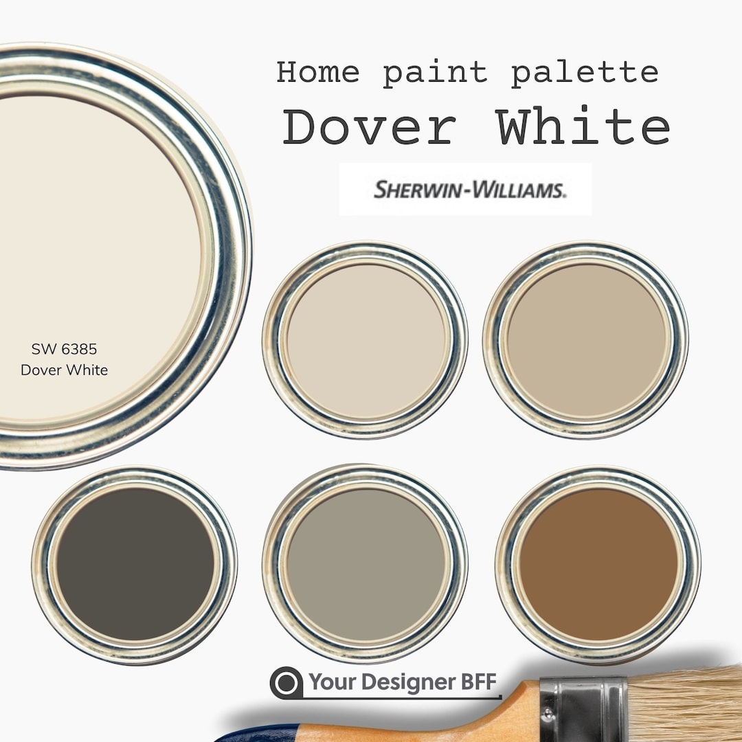 SW 6385 Dover White Complementary Whole House Color Palette Moody ...