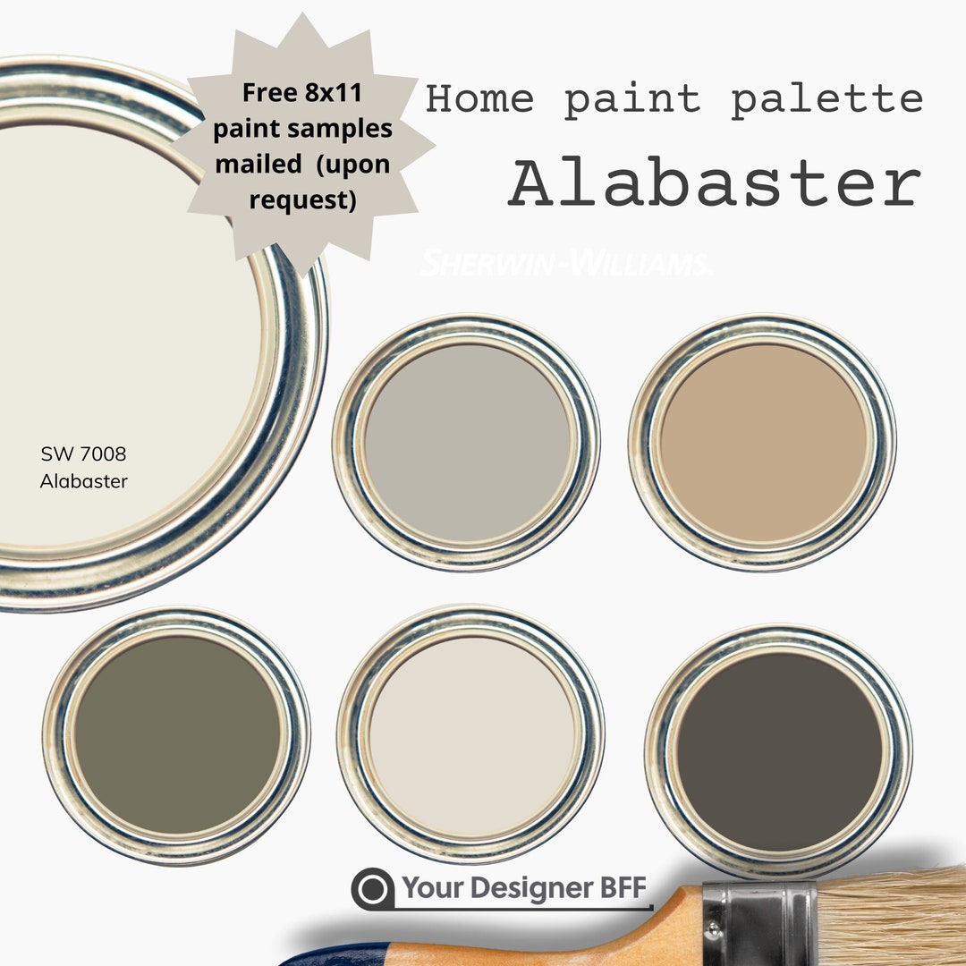 SW 7008 Alabaster Complementary Color Palette for Sherwin Williams ...