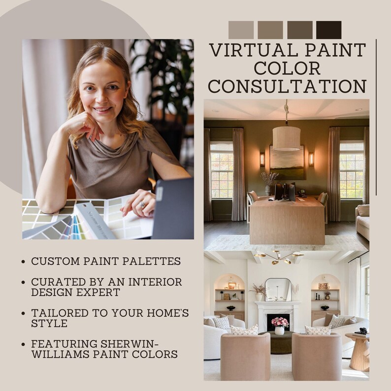 Custom Sherwin-williams Paint Palette | Designer Curated Colors - Etsy