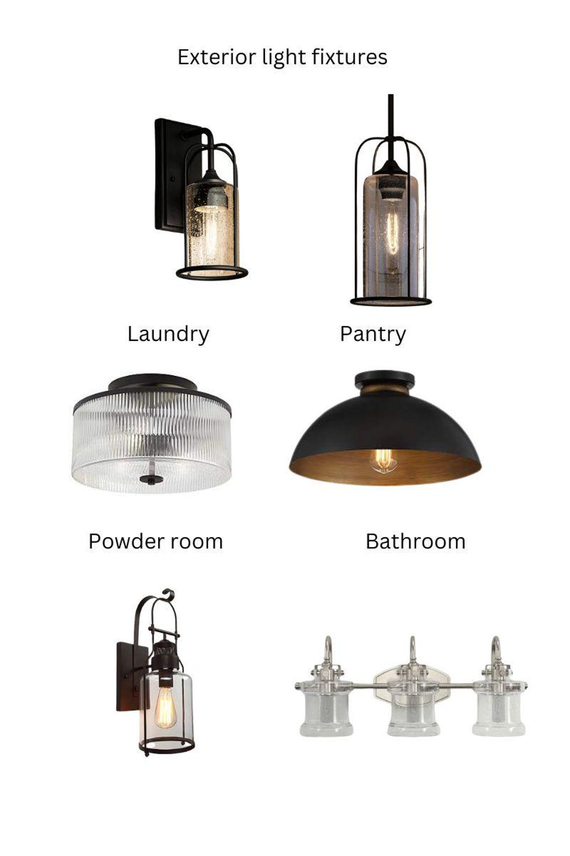 Whole House Lighting Plan – Interior Light Fixture Quote Request ...