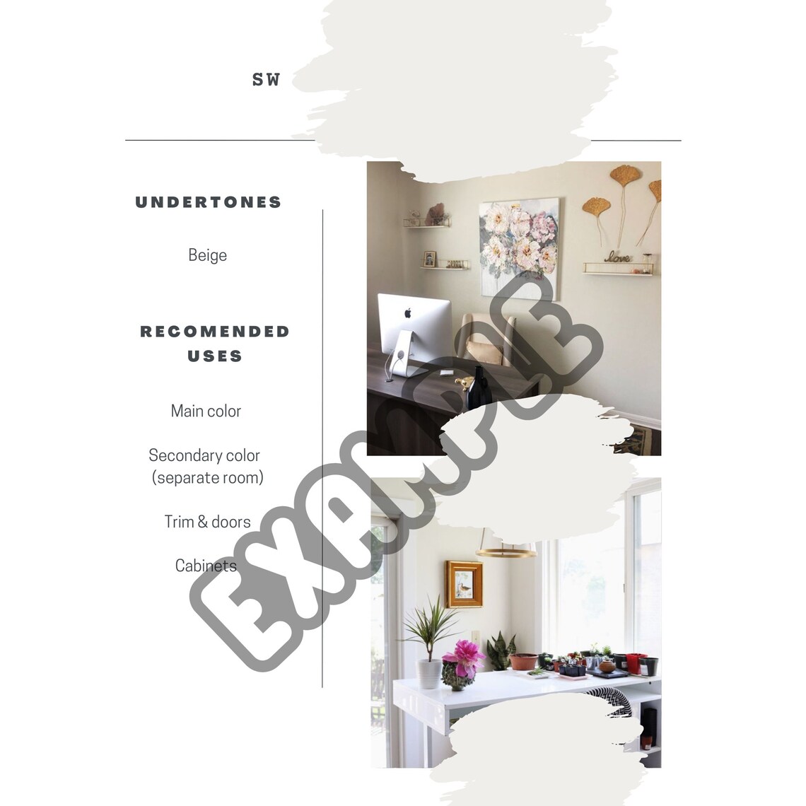 Boho Pastel Color Palette Sherwin Williams Whole House - Etsy