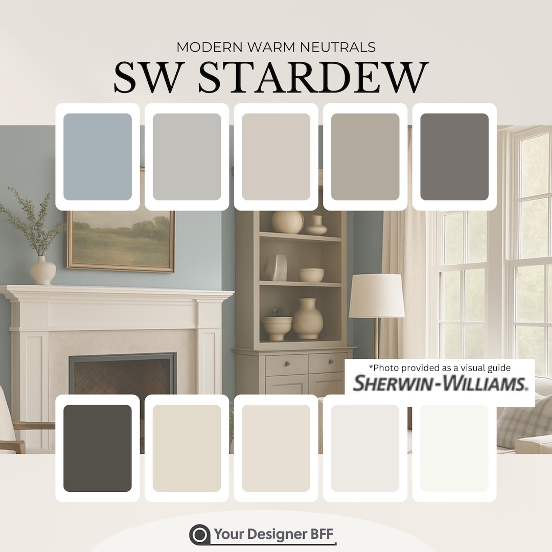 Stardew Sherwin-williams Whole House Paint Palette – Soft Blues, Warm ...