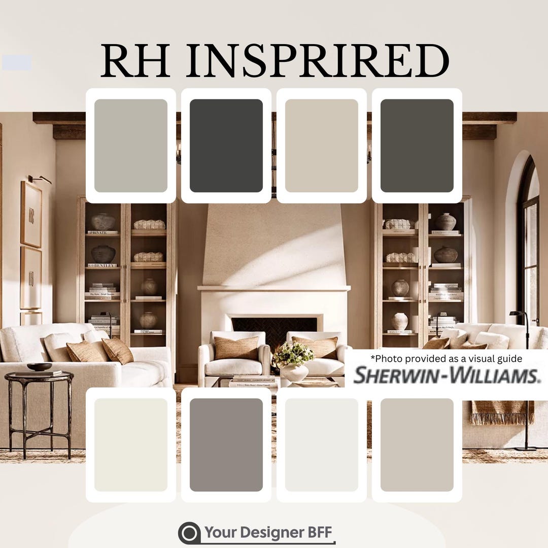 Restoration Hardware Inspired Sherwin-williams Paint Palette: Elegant ...
