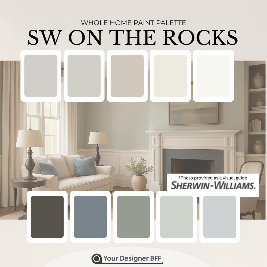 SW 7671 on the Rocks Paint Palette | Sherwin-williams Neutral Home ...