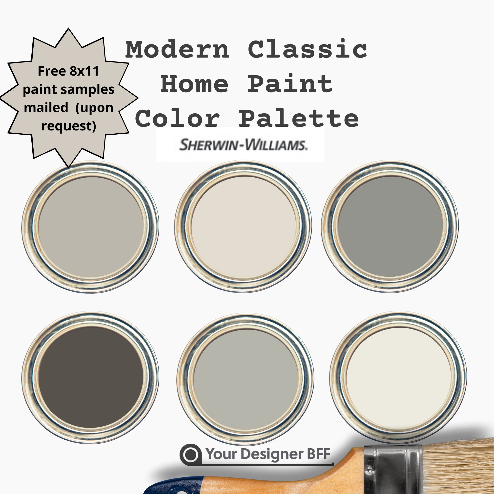 Modern Classic Whole House Color Palette Sherwin Williams Paint Scheme ...