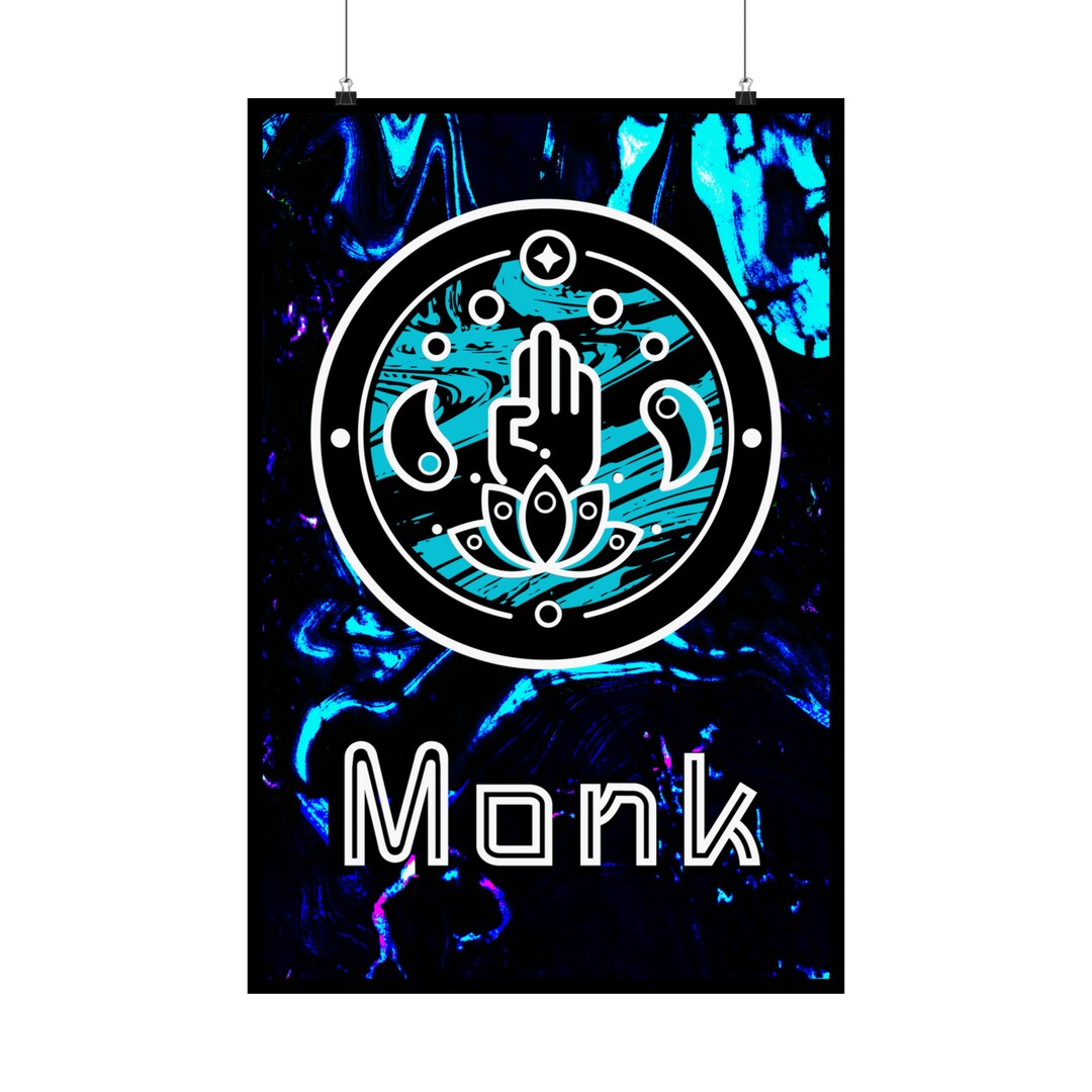 Monk Poster - Etsy
