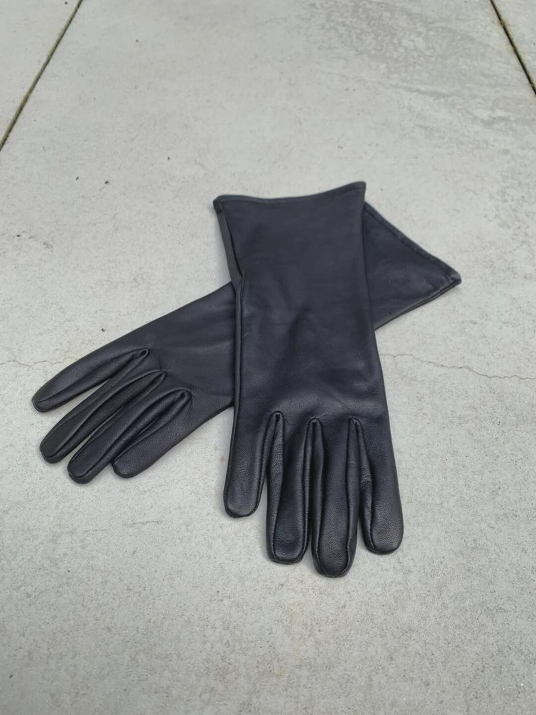 Super Hero Medium Length Leather Gloves for Cosplay/black - Etsy