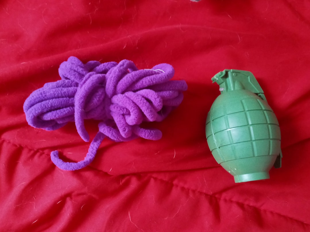 5 Toy Cosplay Grenades With Purple Strap - Etsy