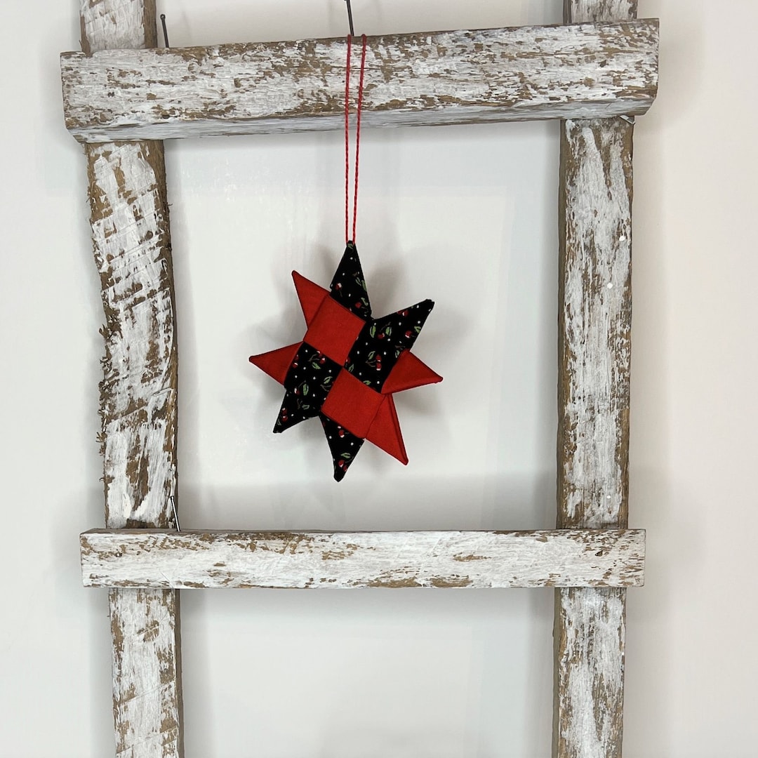 Scandinavian Fabric Star, Scandinavian Christmas Decor, Folded Star ...