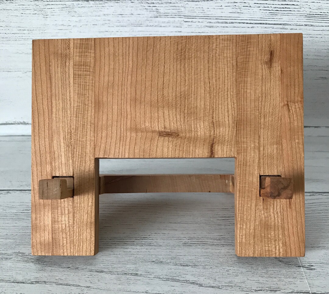 Wooden iPad Stand, iPad Tablet Stand, Portable Stand, Solid Cherry ...