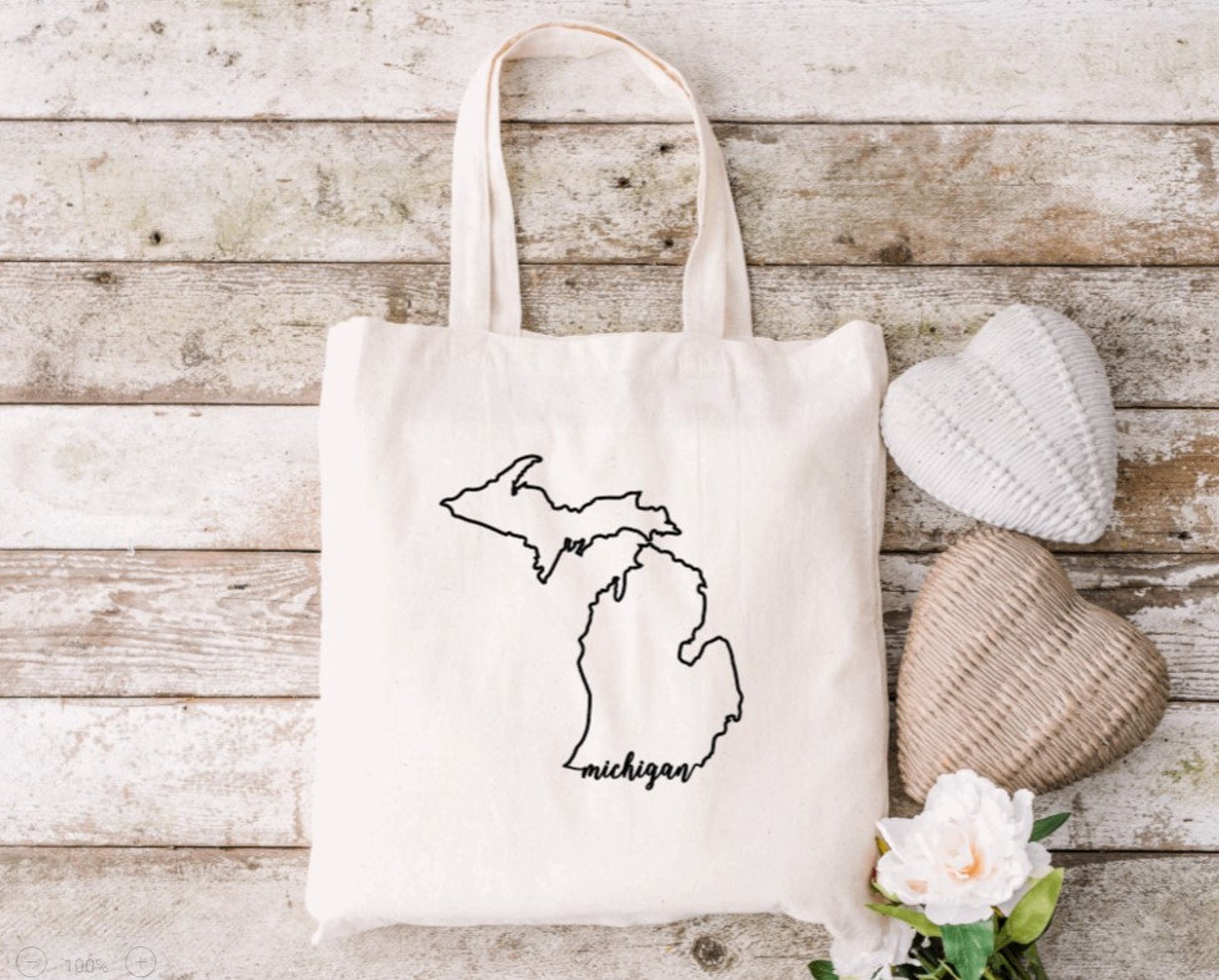 Michigan Tote Bag MI State Tote Bag State of Michigan Tote - Etsy