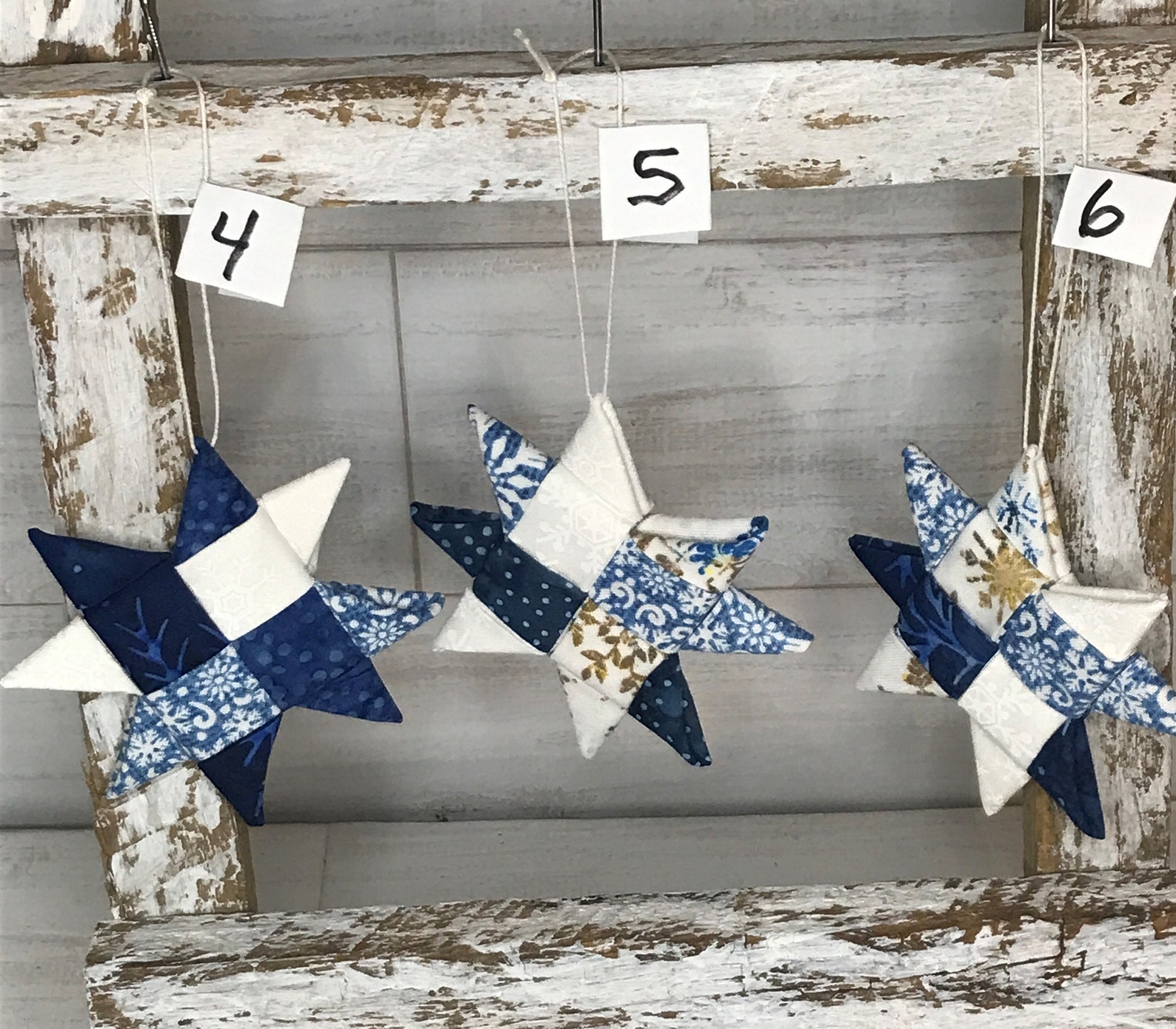 Scandinavian Fabric Star, Scandinavian Christmas Decor, Folded Star ...