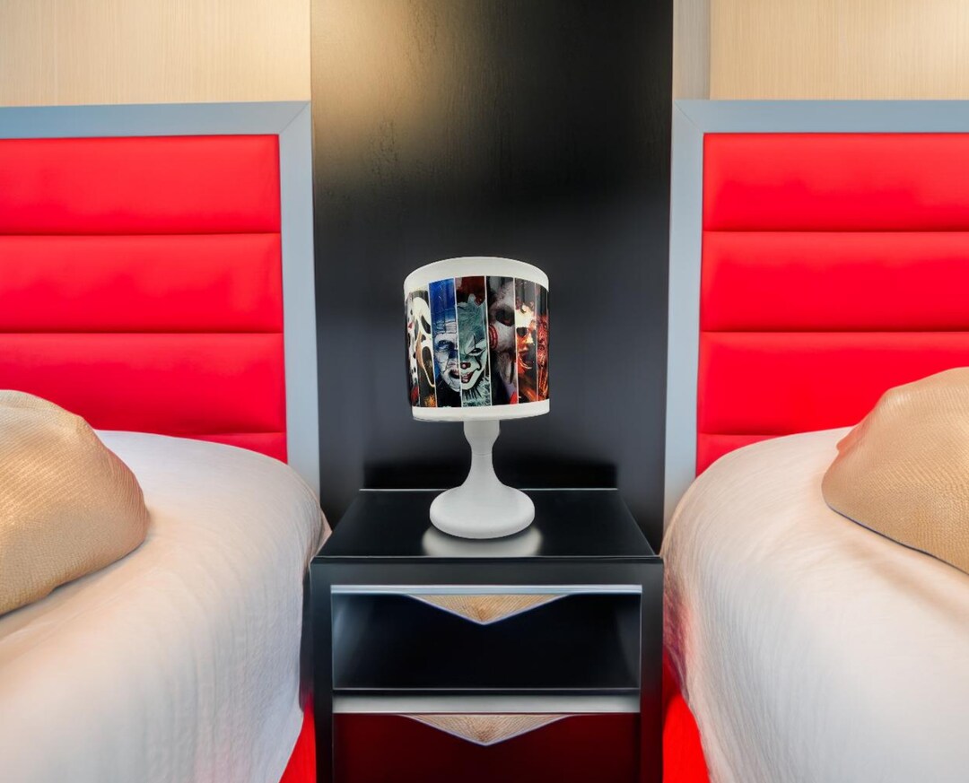 Masters of Horror Table Lamp Plastic White Freddy Jason Scream Chucky ...