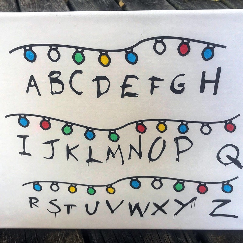 Strangers Things Alphabet Wall - Etsy