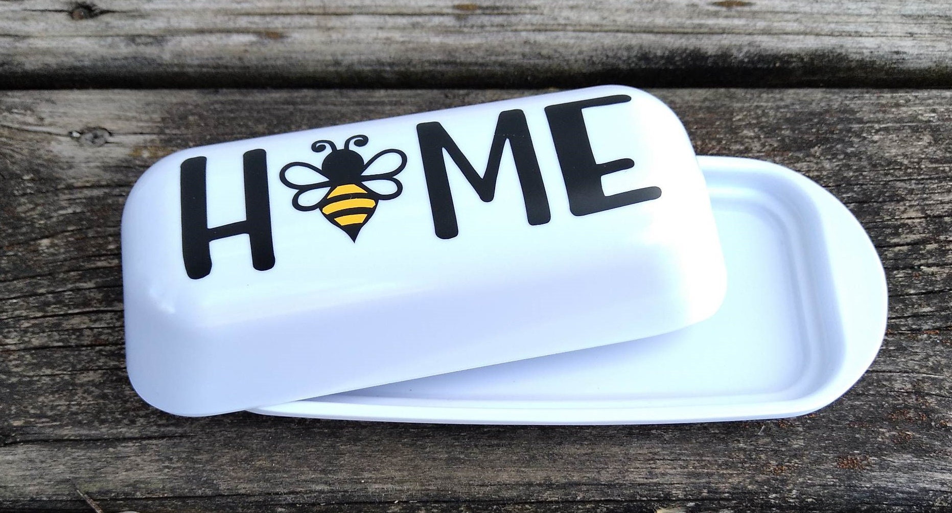 Honey Bee Butter Dish Plastic Bumble Bee Dish Honey Butter - Etsy