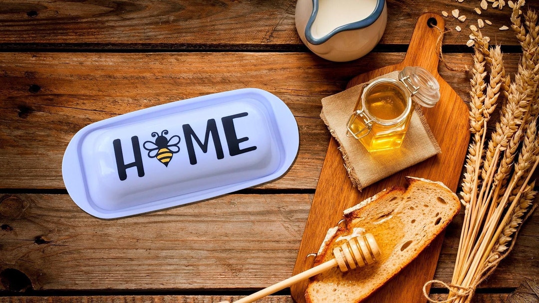 Honey Bee Butter Dish Plastic Bumble Bee Dish Honey Butter Dish Bumblee ...