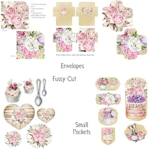 HIGH TEA JOURNAL Kit, Tea Time Journal, Cupcakes, Flowers, Cakes ...