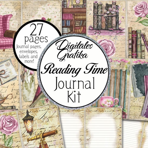 Library Scrapbooking Elements Printable Scrapbooking Junk - Etsy Israel