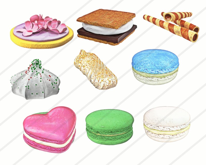 COOKIES CLIPART Bakery Clip Art Biscuit Clip Art Commercial - Etsy UK