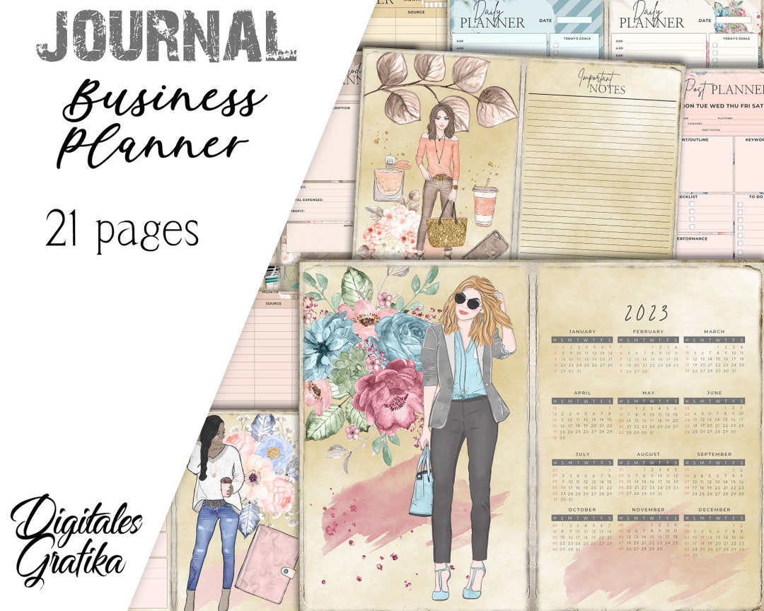 BUSINESS PLANNER FUNCTIONAL Journal Digital Journal Pages - Etsy