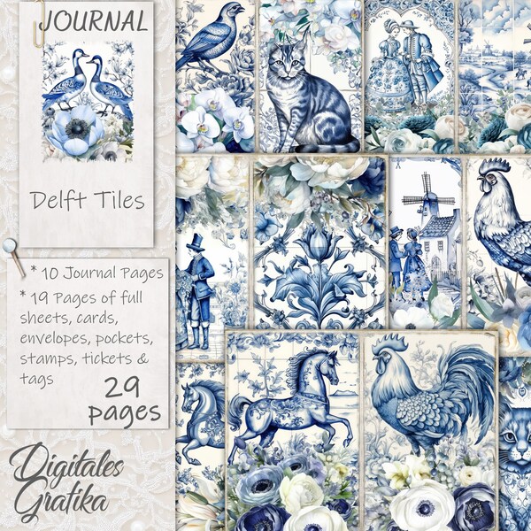 Delft Tiles - Etsy