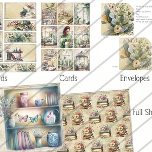 BOOKWORM JOURNAL KIT | Reading Journal | Pages | Envelopes | Paper ...