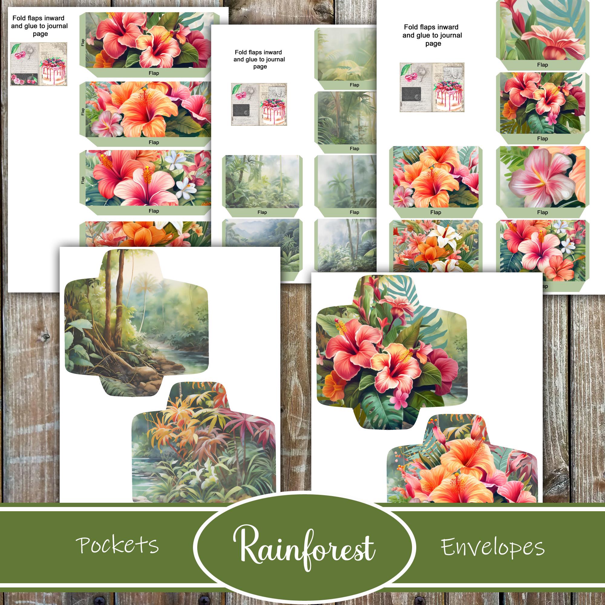 Rainforest Junk Journal Kit: Printable Jungle Theme (PDF & JPEG) - Etsy