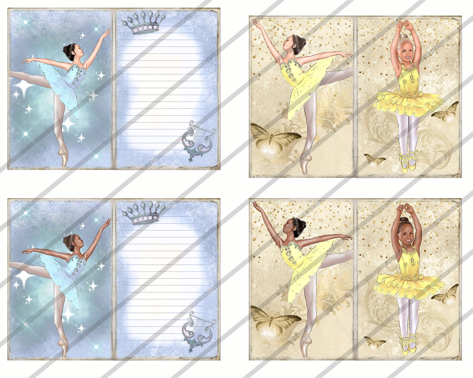 Ballerina Journal Kit: Printable Ballet Scrapbook Pages (PDF & JPEG) - Etsy