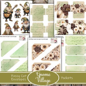 Gnome Village Junk Journal Kit, Gnomes Junk Journal, Journal Pages ...