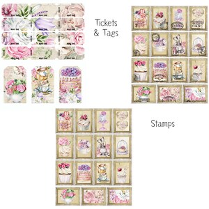 HIGH TEA JOURNAL Kit, Tea Time Journal, Cupcakes, Flowers, Cakes ...