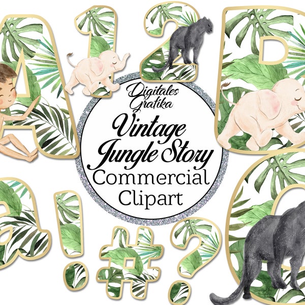 Jungle Letters - Etsy