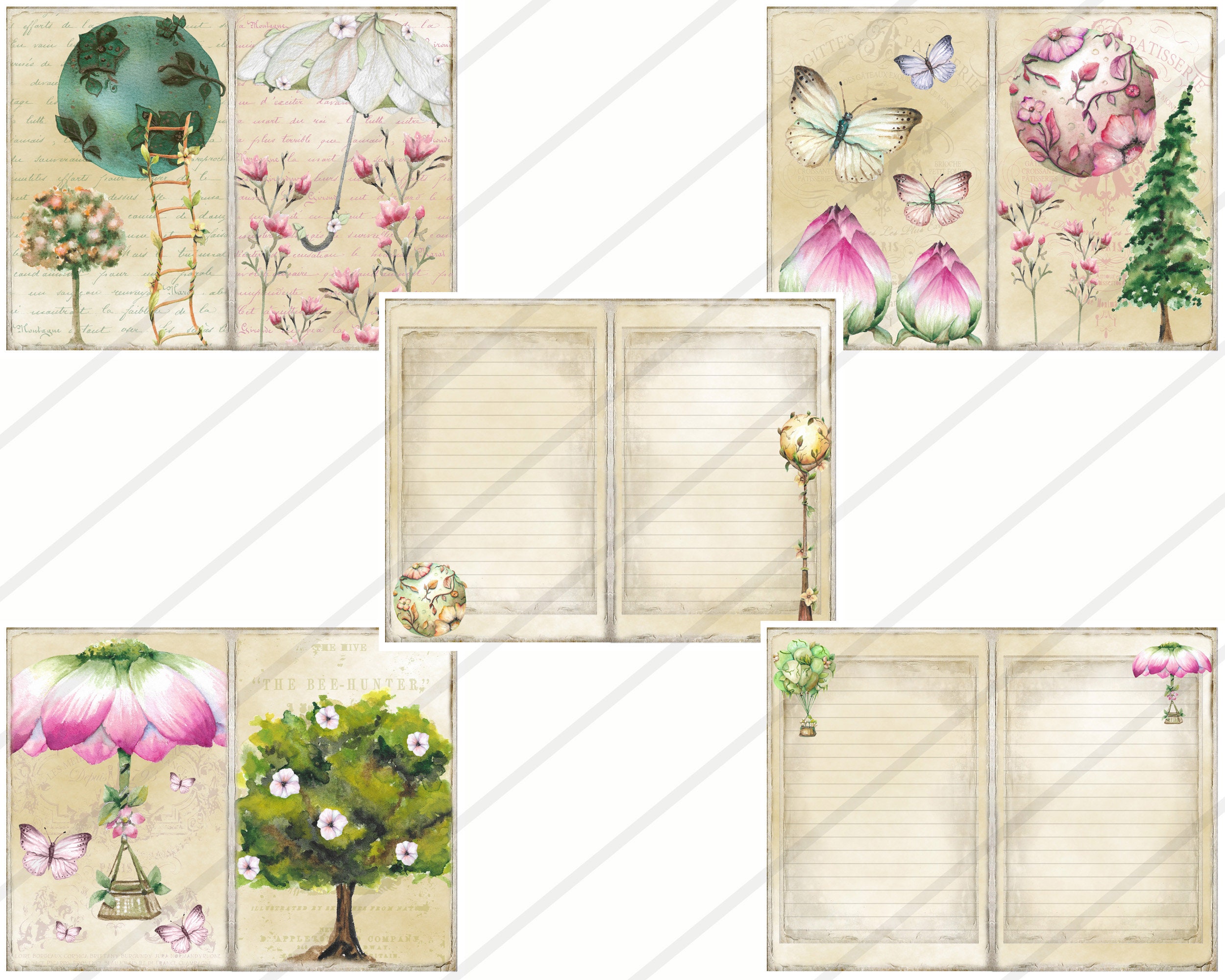 TOTALLY WHIMSICAL JOURNAL Kit Cute Journal Pages - Etsy